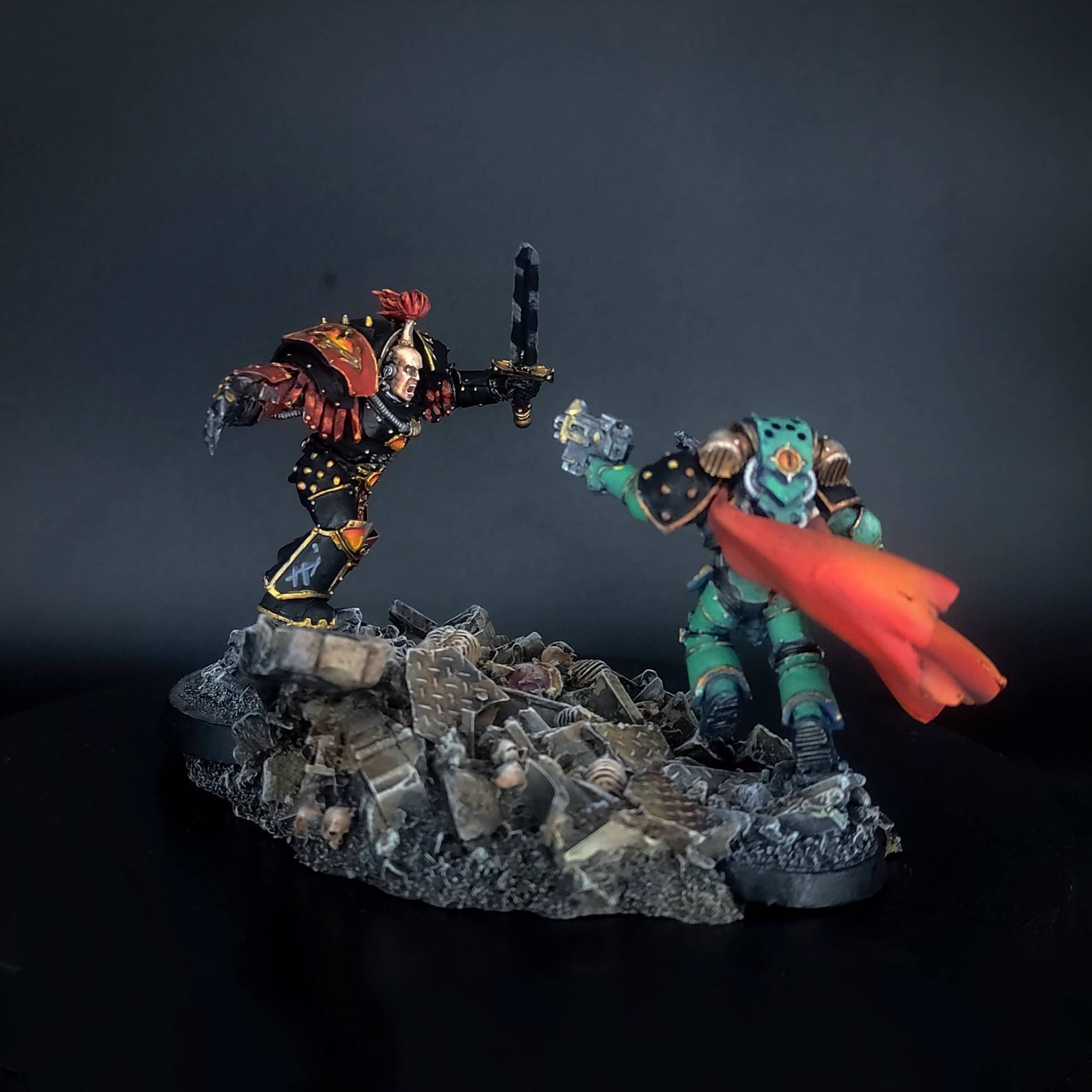 Sons of Horus Abaddon and Loken Commission Painted - Etsy