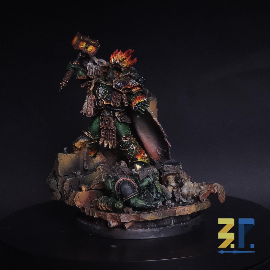 Vulkan, Primarch of the Salamanders Legion Painted Commission - Etsy