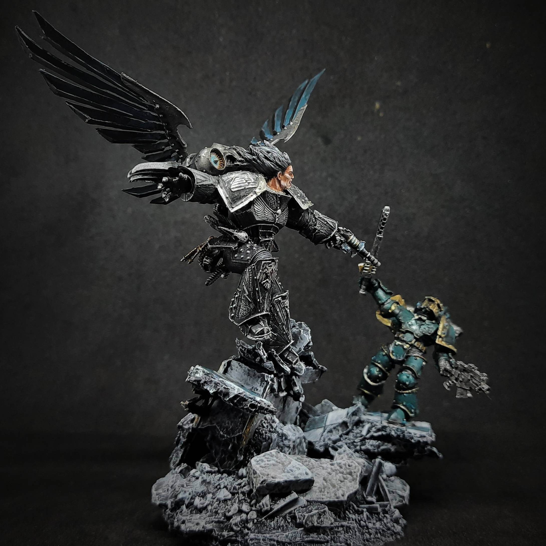 Corvus Corax Primarch of the Raven Guard painted | Etsy