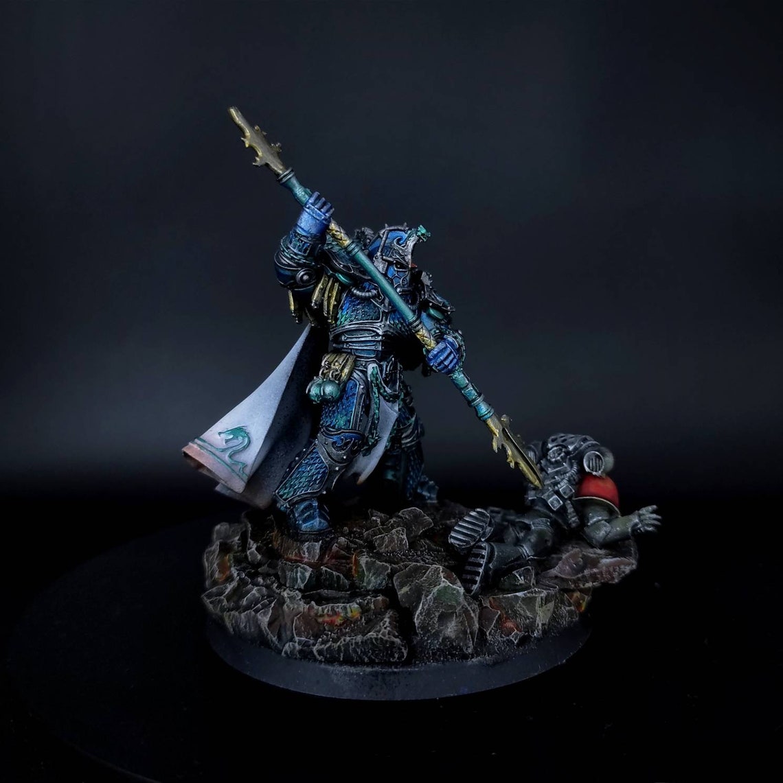 Alpharius Omegon Primarch of the Alpha Legion Painted - Etsy