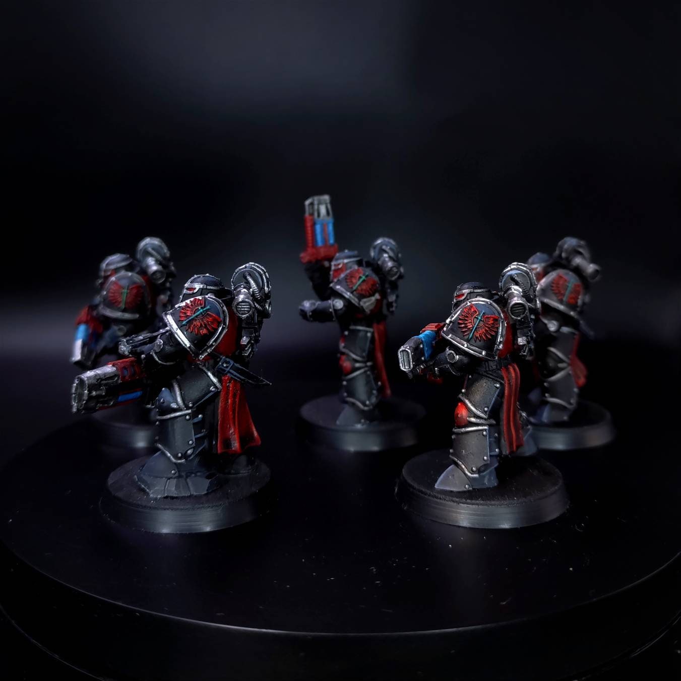 Dark Angels Legion Interemptor Squad Painted 5 Models - Etsy