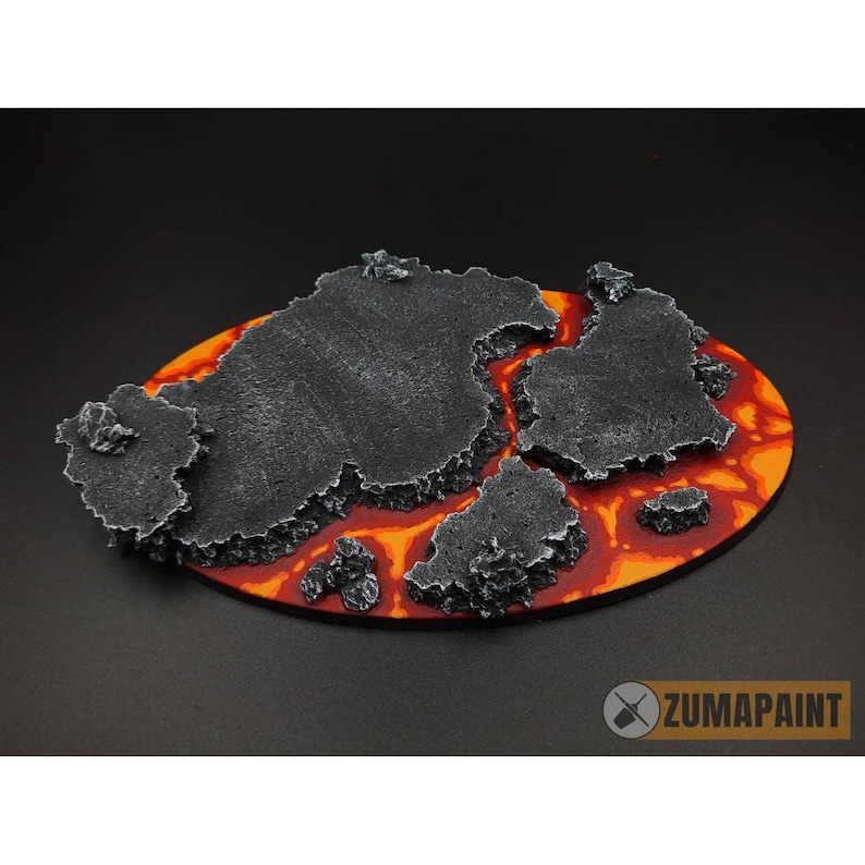 Lava Base Set Terrain 25mm 28mm 32mm 40mm 50mm 60mm 80mm - Etsy