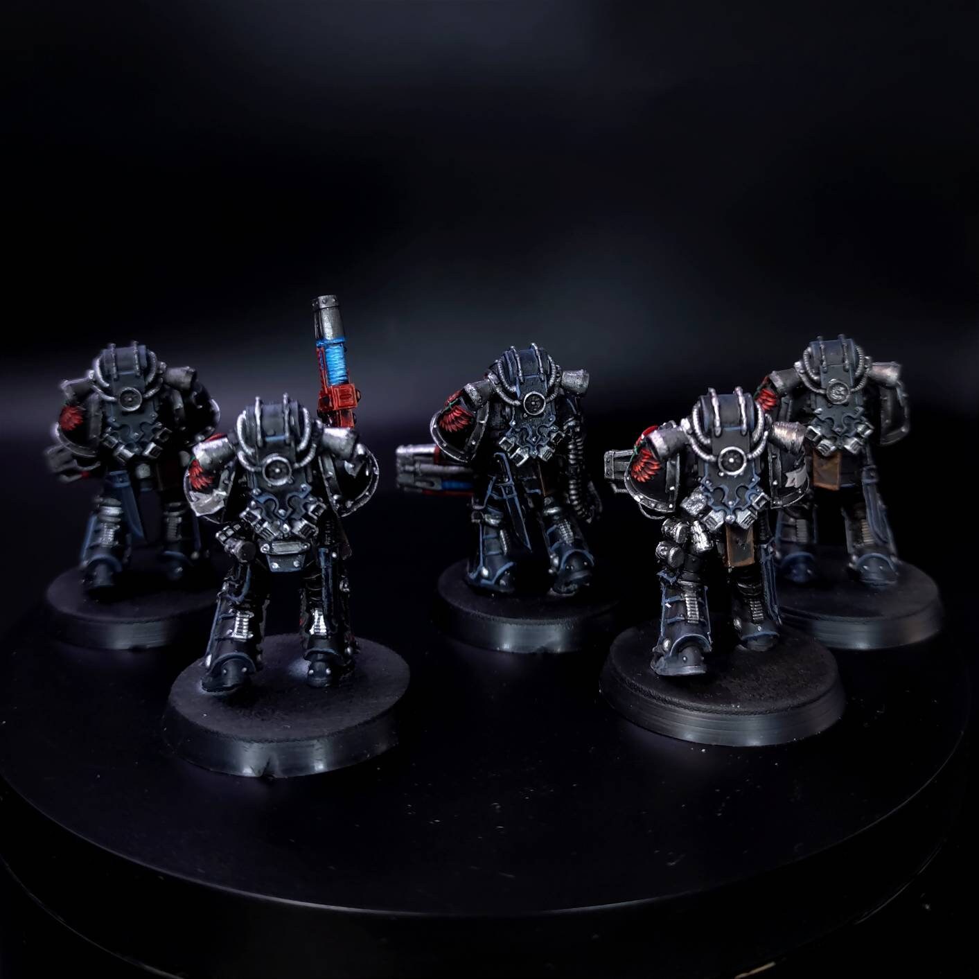Dark Angels Legion Interemptor Squad Painted 5 Models - Etsy Canada