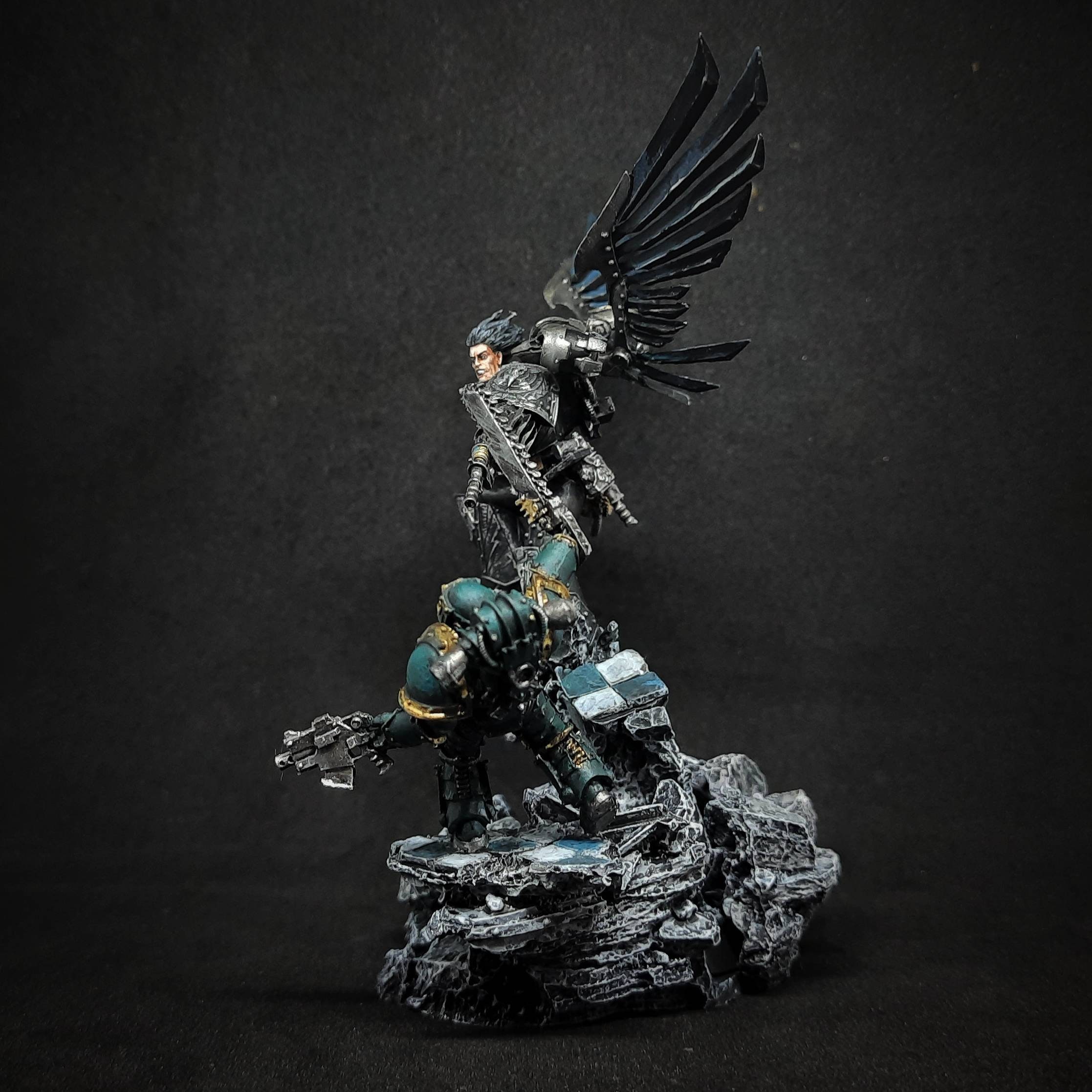 Corvus Corax Primarch of the Raven Guard painted | Etsy