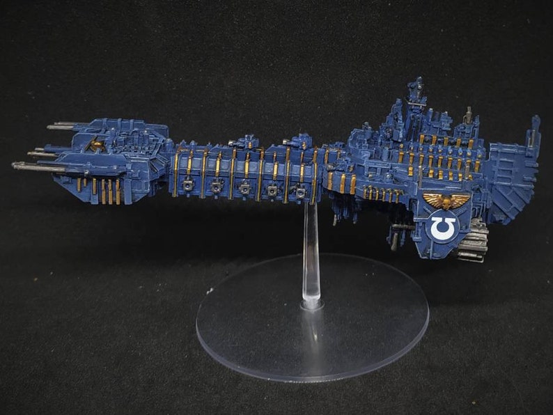 Space marine battle barge painted | Etsy