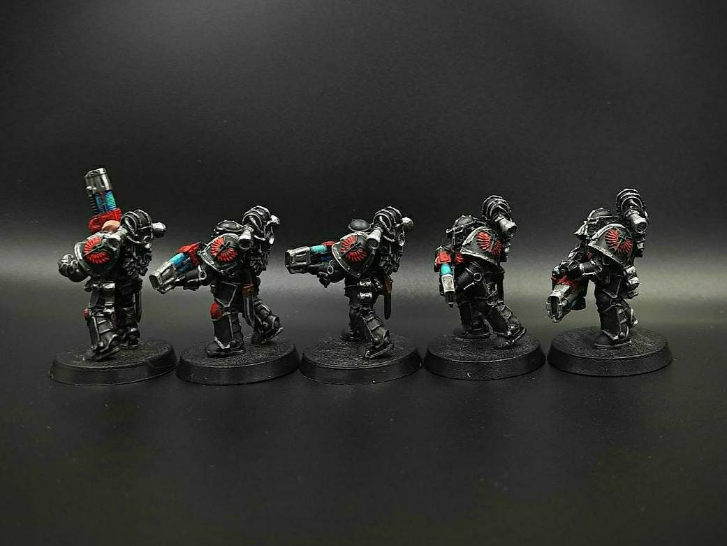 Dark Angels Legion Interemptor Squad Painted 5 Models | Etsy