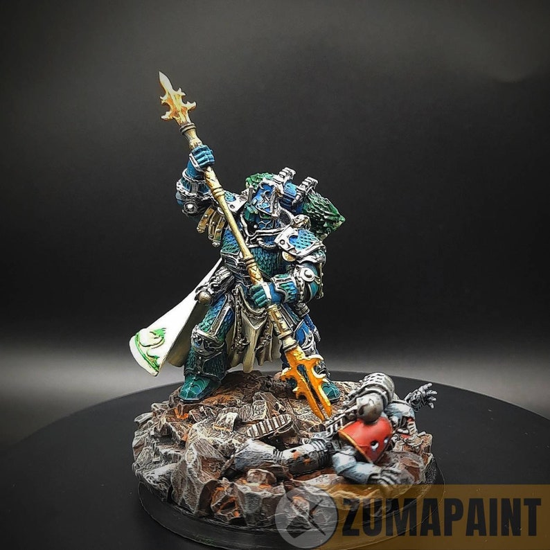 Alpharius Omegon Primarch of the Alpha Legion Painted - Etsy