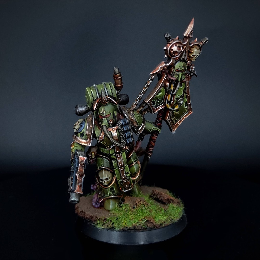 Space Marine Heroes 3 Death Guard: Plague Marine Icon Bearer ...