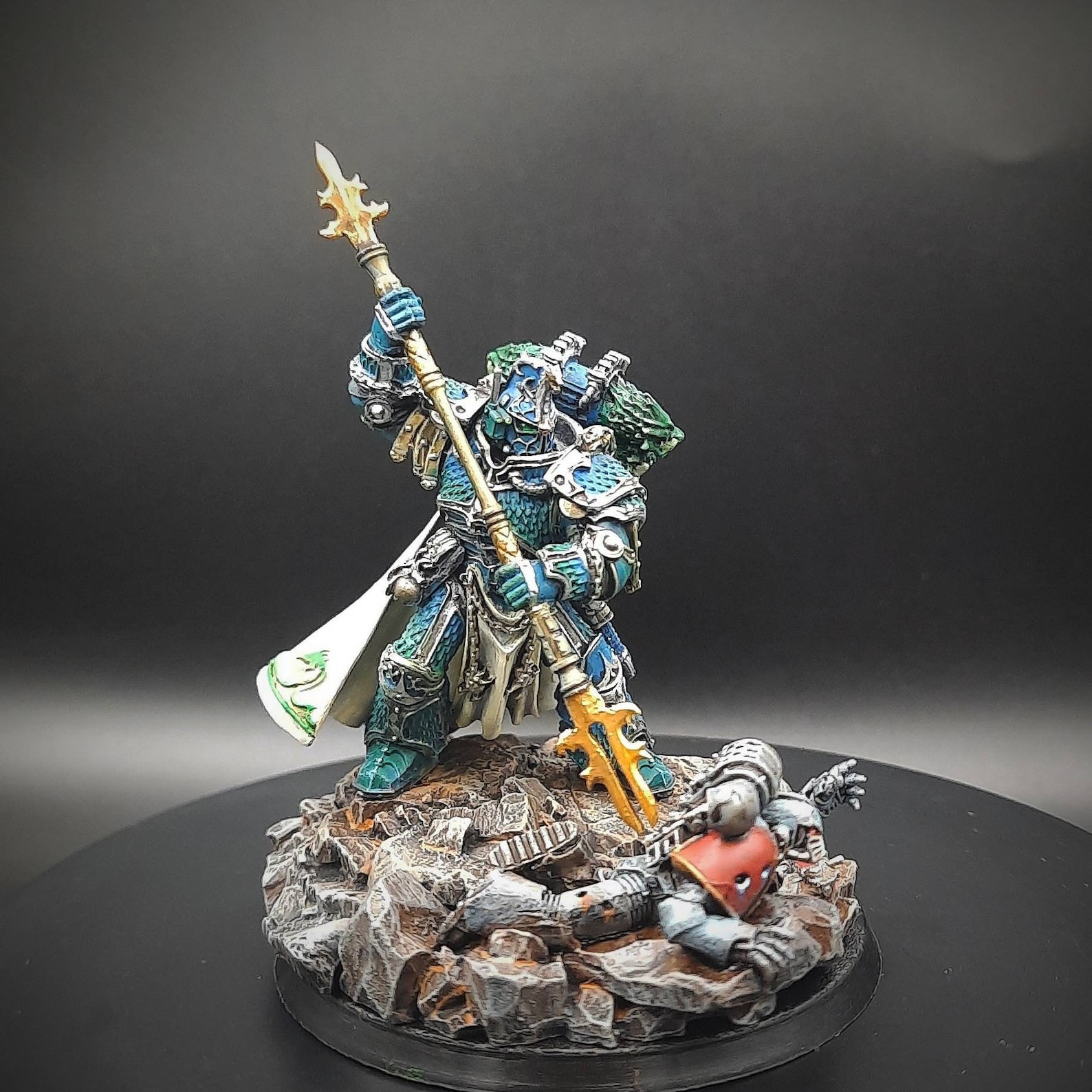 Alpharius primarch of the alpha legion painted | Etsy