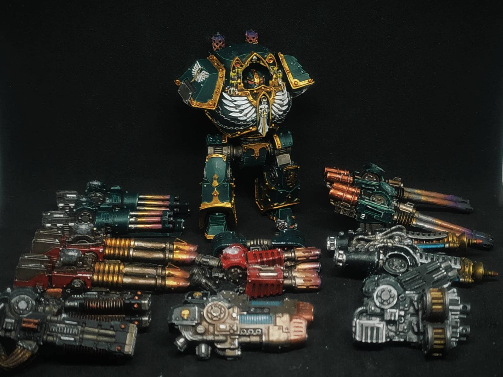 Dark Angels Contemptor Dreadnought 30k 40k Painted - Etsy UK