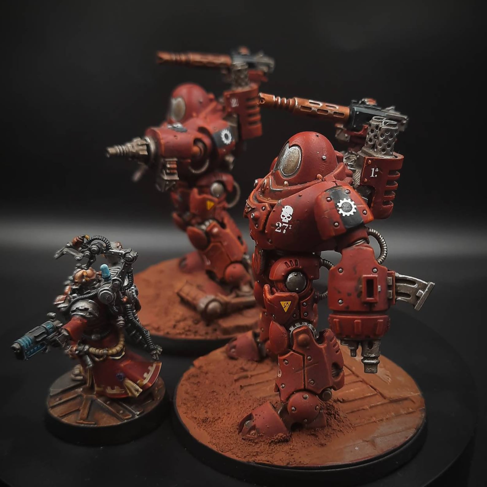 Adeptus Mechanicus Kastelan Robots Warhammer 40k Painted | Etsy