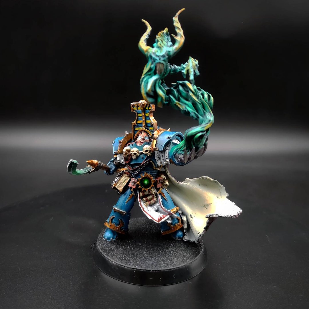 Thousand Sons Traitor Librarian in Cataphractii Terminator Armour ...