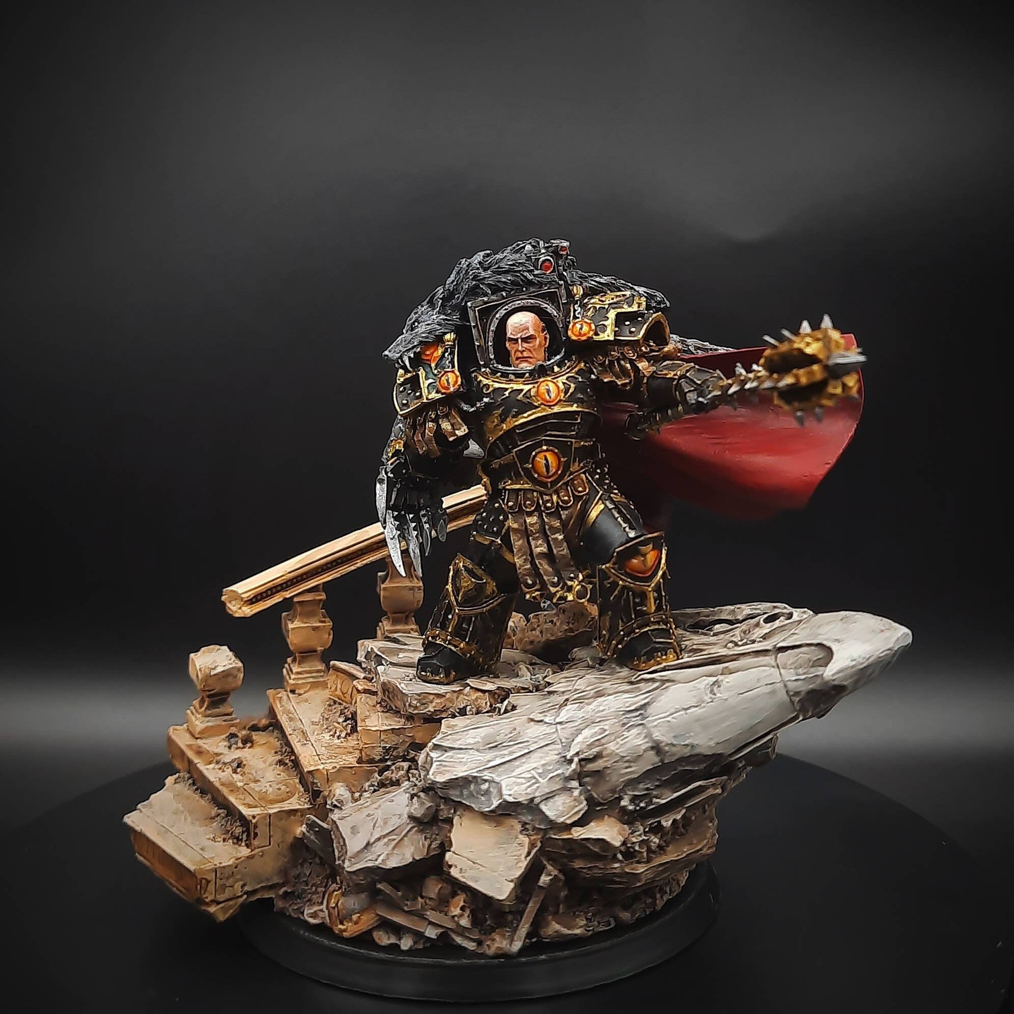 Horus the Warmaster Primarch of the Sons of Horus painted | Etsy