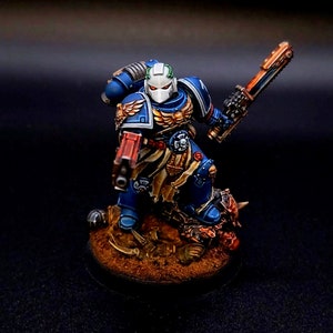 Boltgun Space Marine Malum Caedo Ultramarine Sternguard Veteran Painted ...