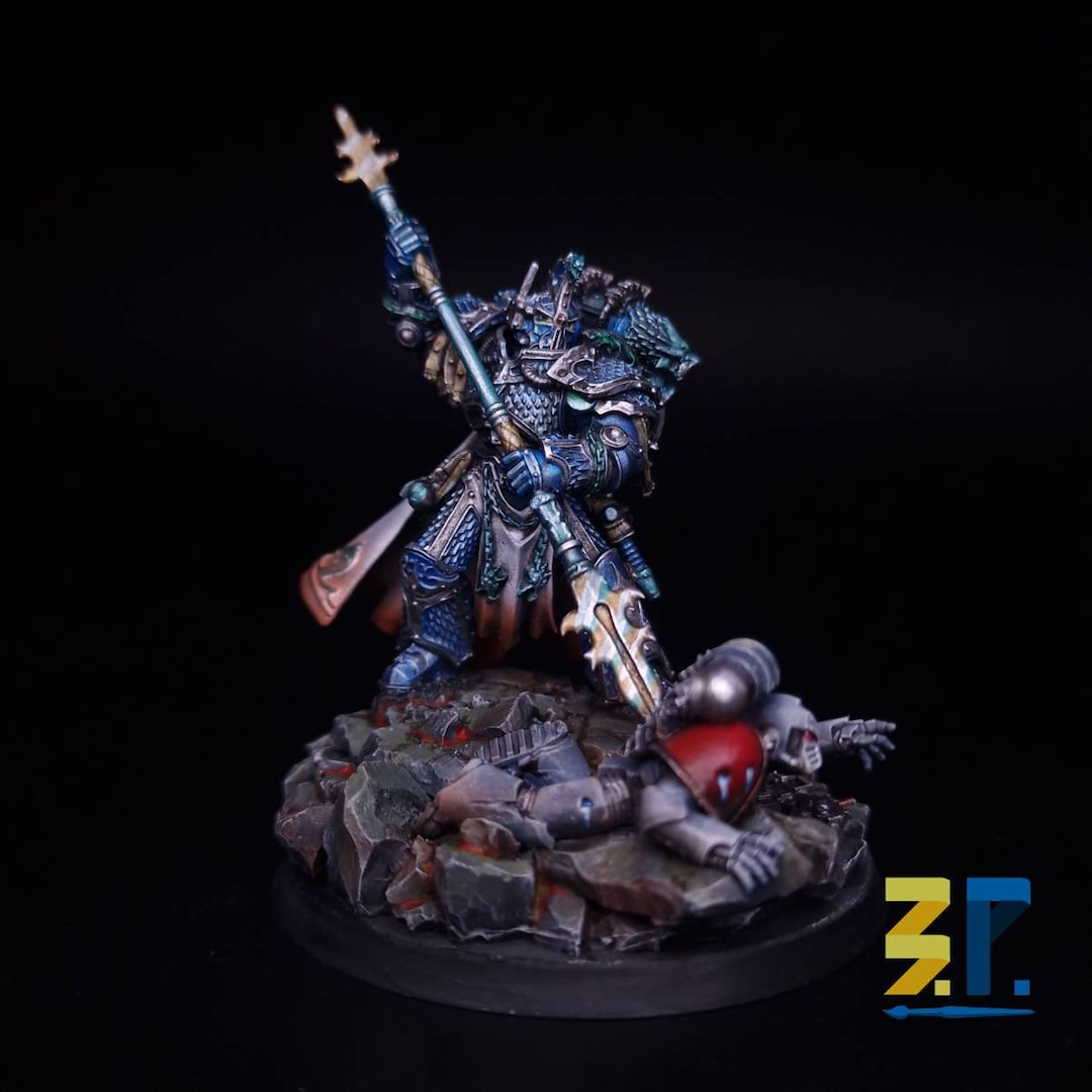 Alpharius Primarca de Omegon de la Legión Alfa pintado por - Etsy España