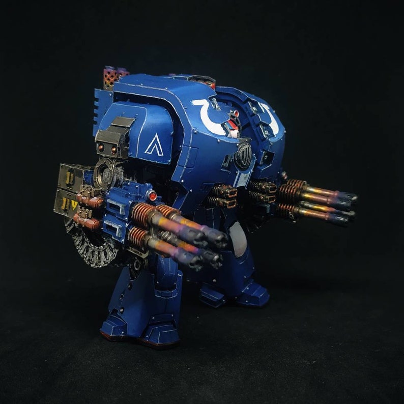Ultramarine 30k 40k Leviathan Dreadnought With Storm Cannon - Etsy
