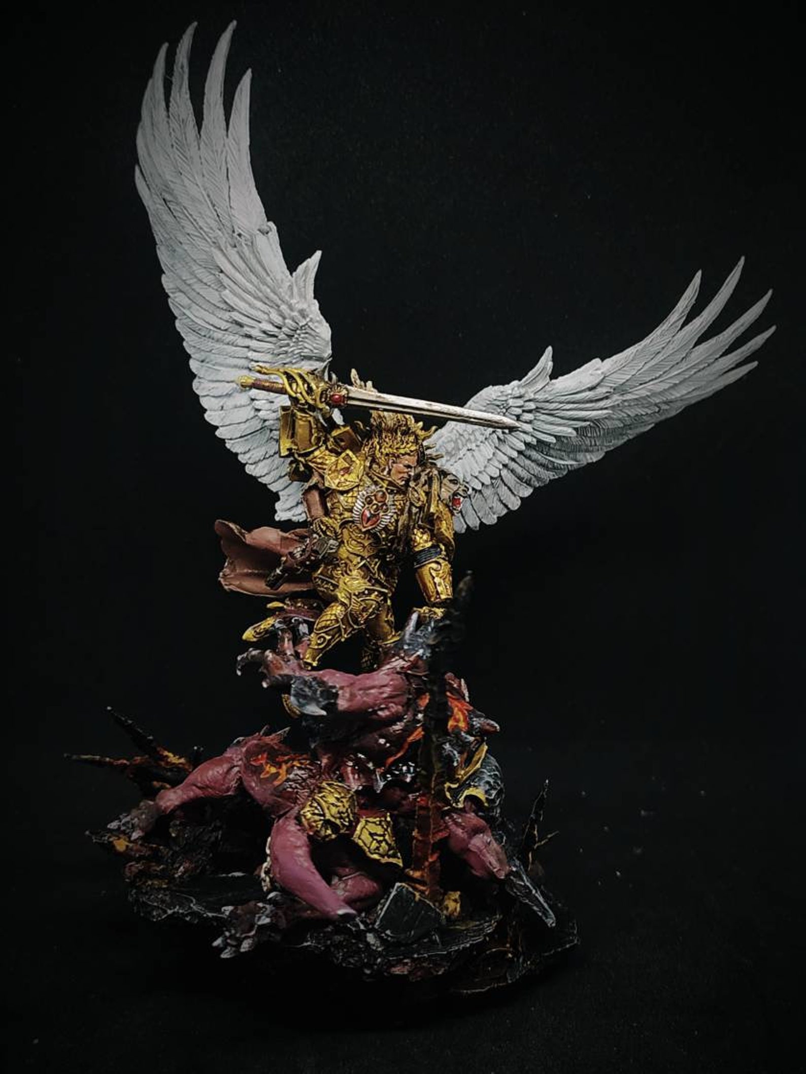 Sanguinius Primarch of the Blood Angels painted | Etsy