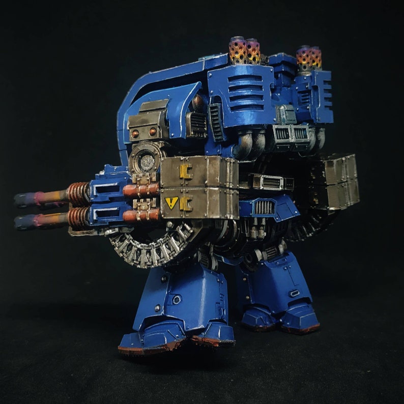 Ultramarine 30k 40k Leviathan Dreadnought With Storm Cannon - Etsy
