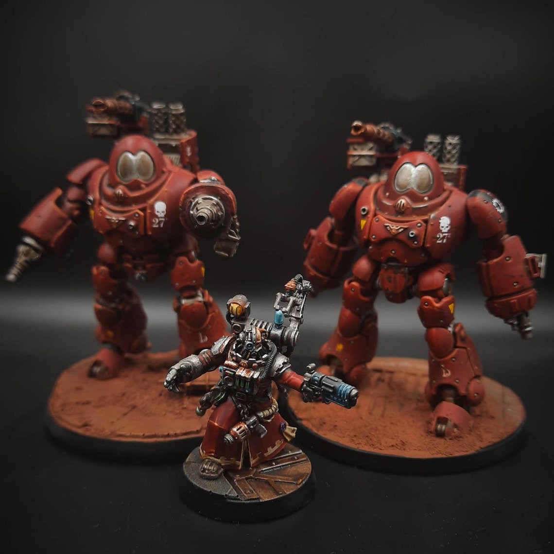 Adeptus Mechanicus Kastelan Robots Warhammer 40k Painted | Etsy