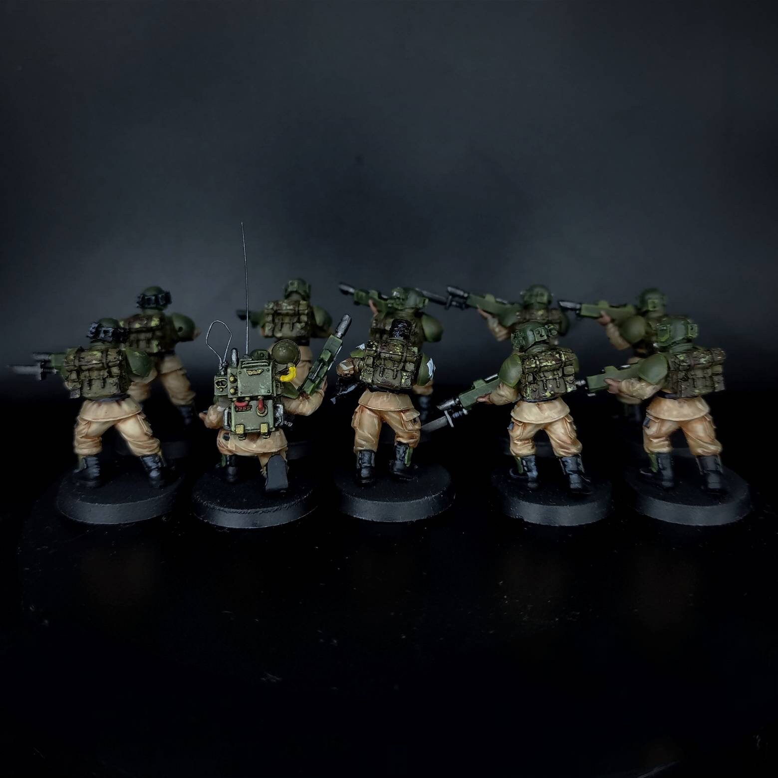Cadian Squad With Respirator Upgrade Painted Commission - Etsy