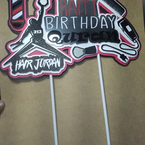 Barber Cake Topper, Barbershop Cake Topper, Hair Salon Cake Topper ...