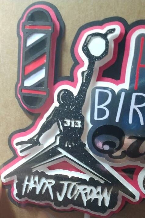 Barber Cake Topper, Barbershop Cake Topper, Hair Salon Cake Topper ...