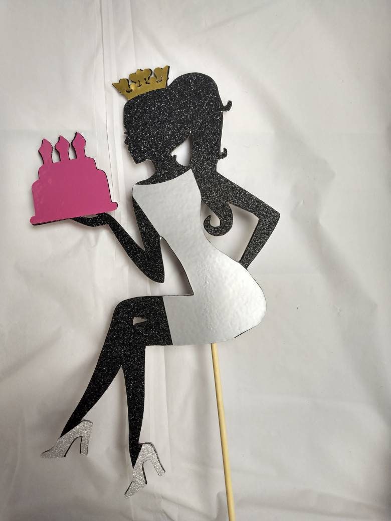 Ladies Birthday Cake Topper, Mom Cake Topper, Grown Woman Birthday Cake ...