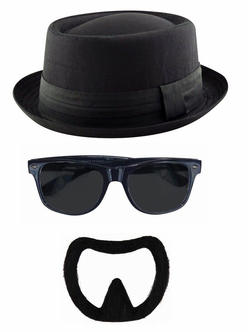 Breaking Bad Walter White Heisenberg Hat Goatee Beard & - Etsy Australia Breaking Bad Walter White Heisenberg Hat Goatee Beard & - Etsy Australia