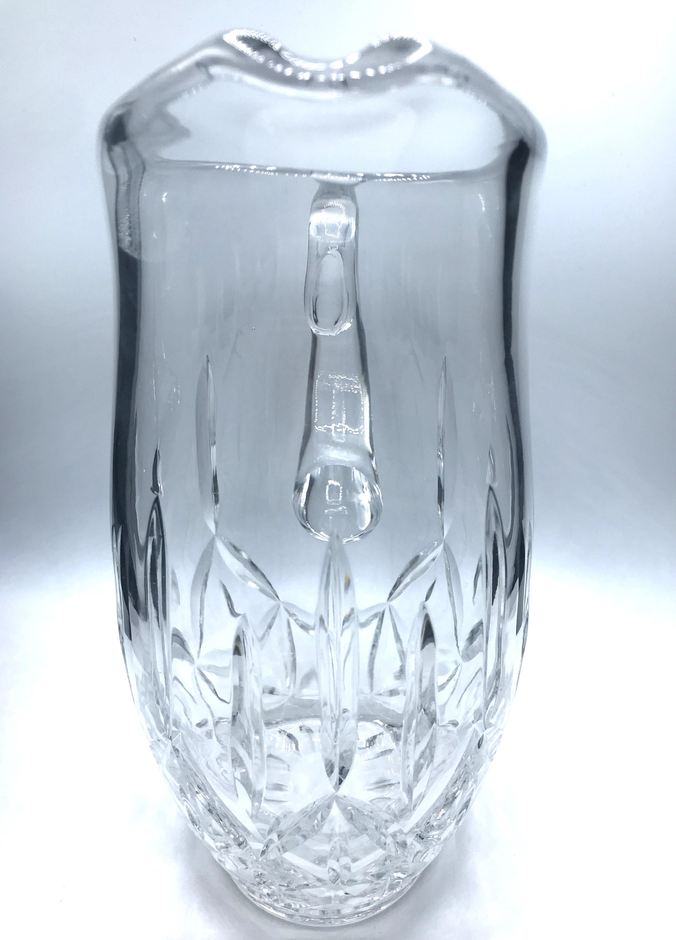 Vintage Block Crystal 'olympic' 40 Oz Pitcherround - Etsy