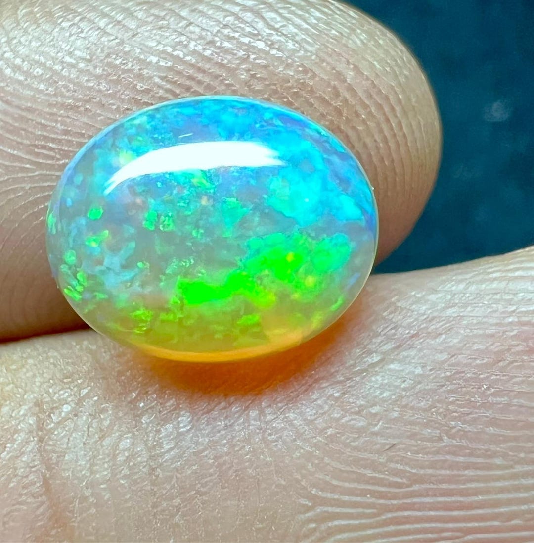 Ethiopian Opal - Play of Color - Dot Fire Opal - Polished Loose Opal ...