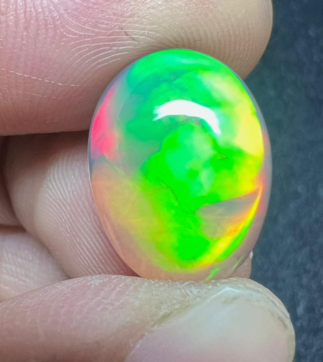 Natural MULTI Fire Ethiopian Welo Opal Gemstone | Multi Color Fire Opal ...
