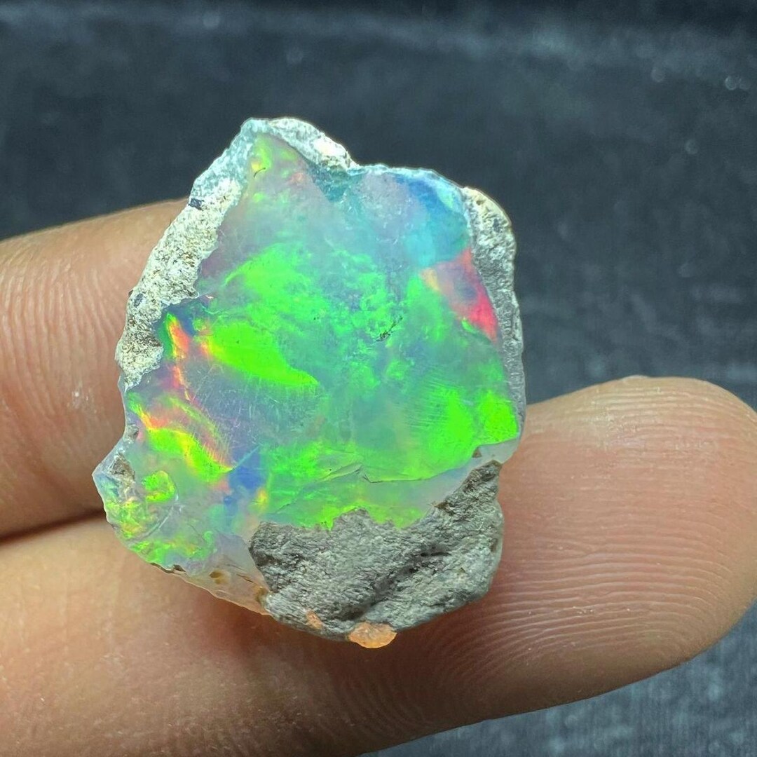 AAA+ Natural Green Ethiopian Opal Rough, Welo Fire Opal Raw, Opal Crystal, Raw Opal Stone , Dry ...