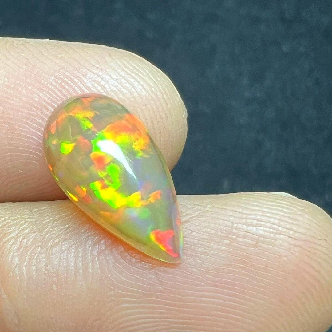 RARE Quality Ethiopian Opal Pear Cut Smoot Polish Loose Gemstone, AAA ...