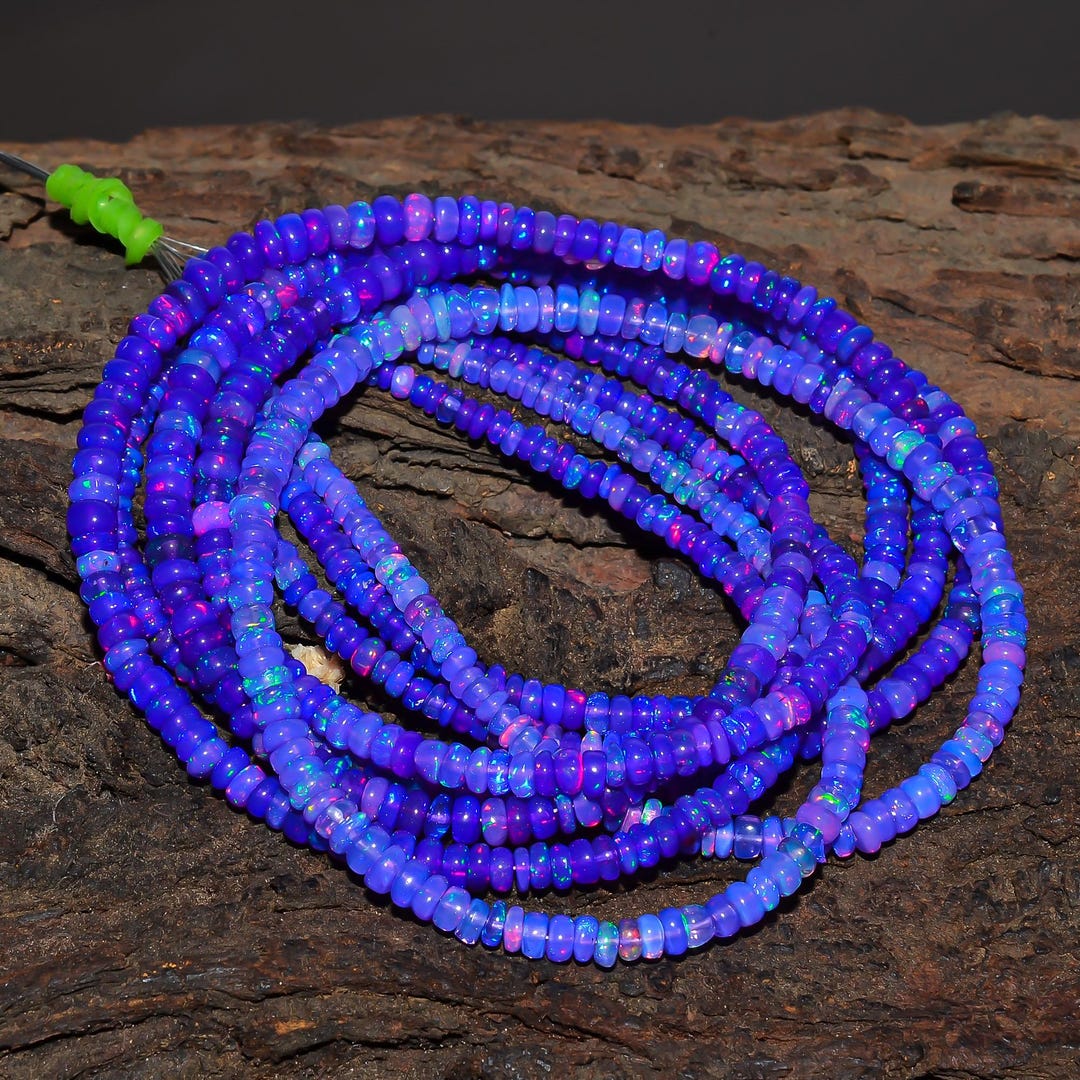 BEST SELLER Natural Lavender Ethiopian Opal STRANDS, Lavender Ethiopian ...