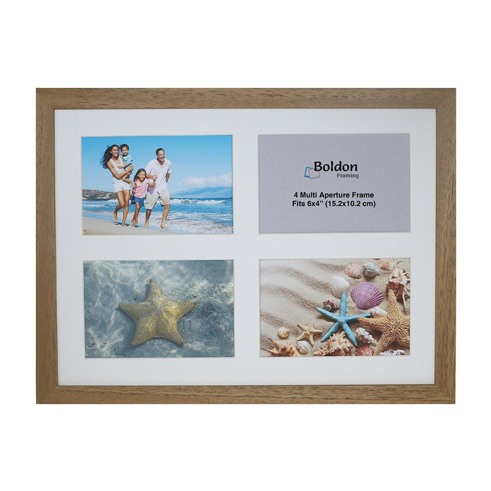 Boldon Framing Multi Aperture Photo Picture Frames Holds 4 - Etsy UK