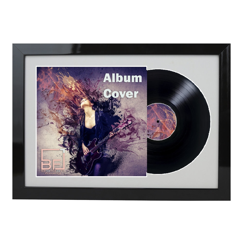 12 Vinyl LP Record and Album Cover Frame With White - Etsy UK