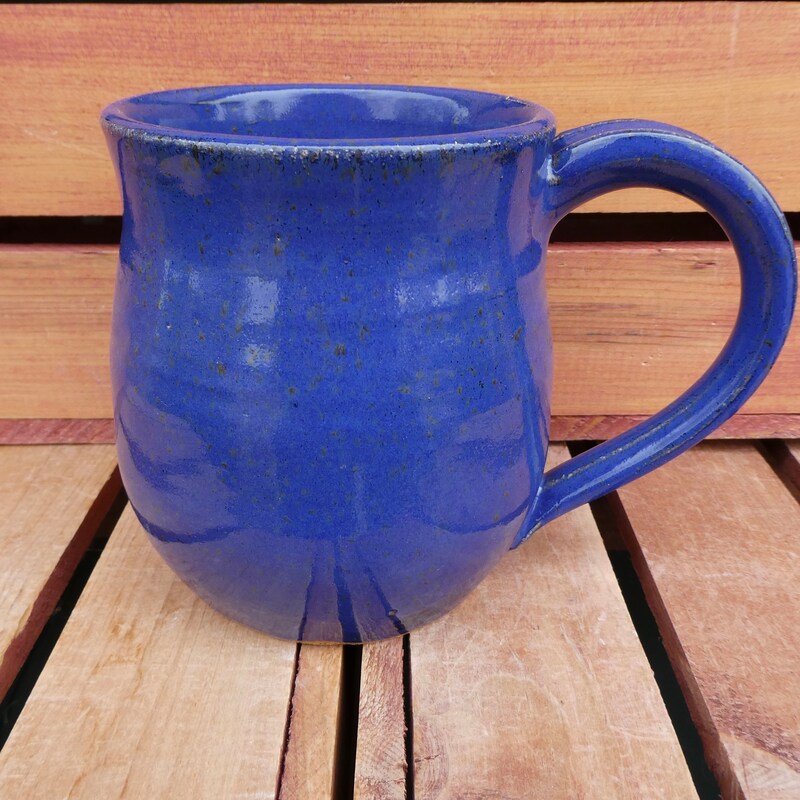 Blue Pottery Mugs - Etsy