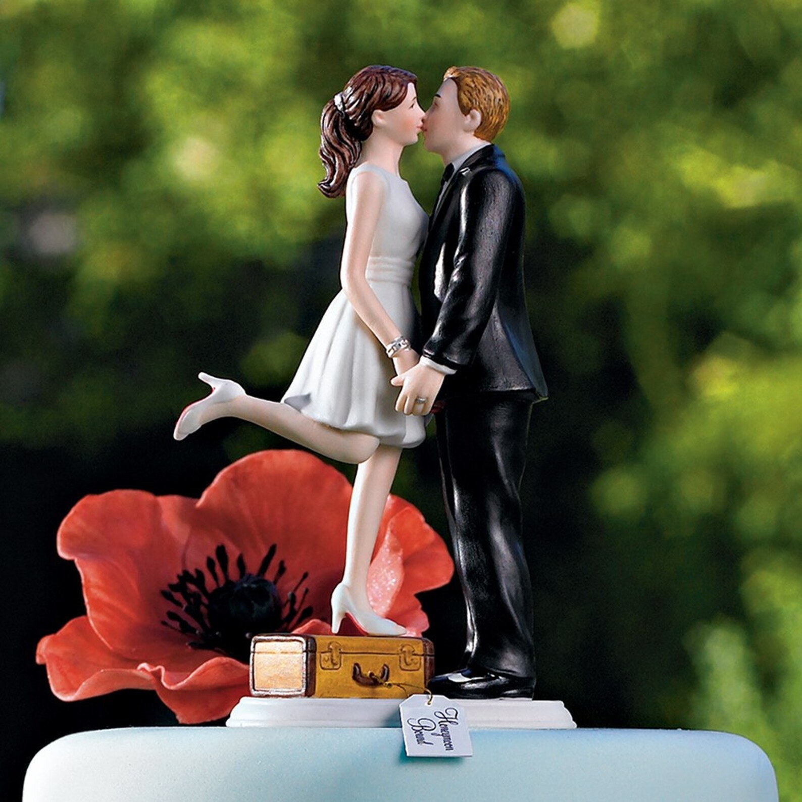 Hand Painted Porcelain Cake Topper Travel - Etsy