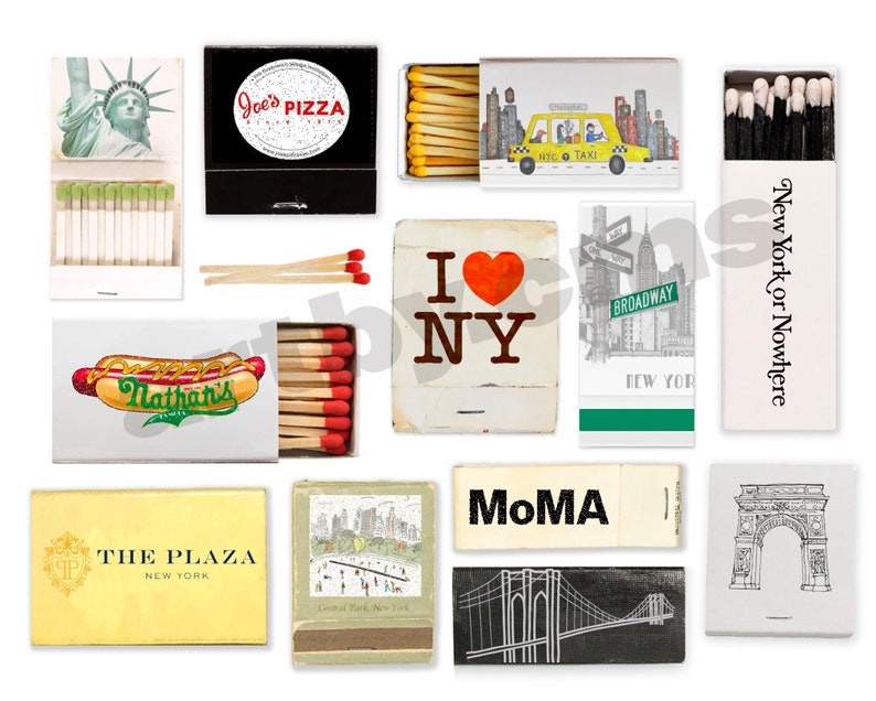 NYC Matchbook Print - Etsy