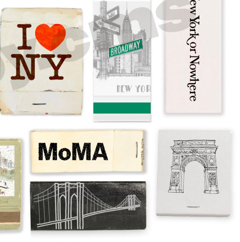 NYC Matchbook Print - Etsy