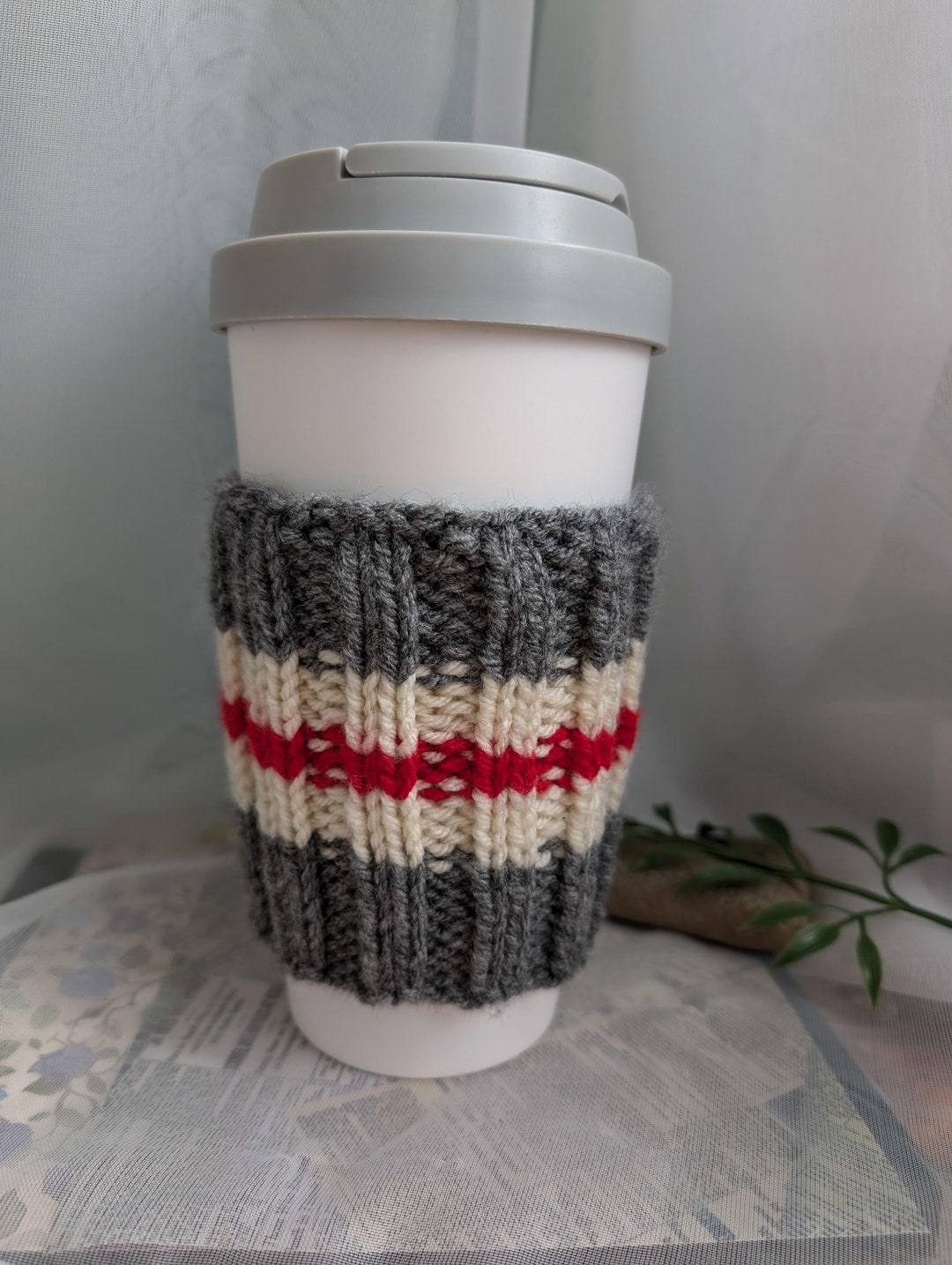 Coffee Cup Cozy Hand Knit Sock Monkey Travel Cup Sleeve, Suited for ...