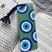 Evil Eye Bookmark- Hand Painted Front and Back With Yarn Tassel - Etsy
