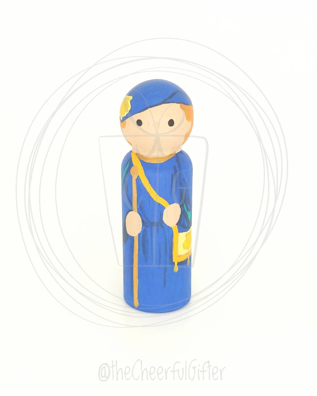 St. William of Perth, Wooden Saint Peg - Etsy