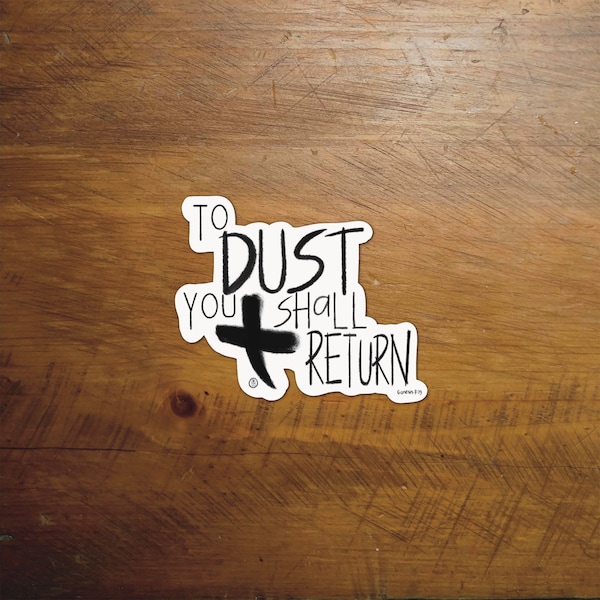 Dust You Will Return - Etsy