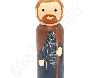 St Philip the Apostle Toy Catholic Wooden Saint Doll Made to Order - Etsy