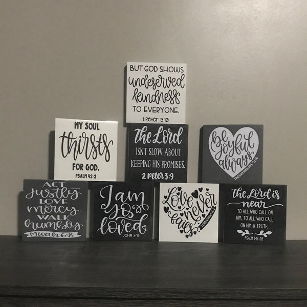 Scripture Wood Sign - Etsy