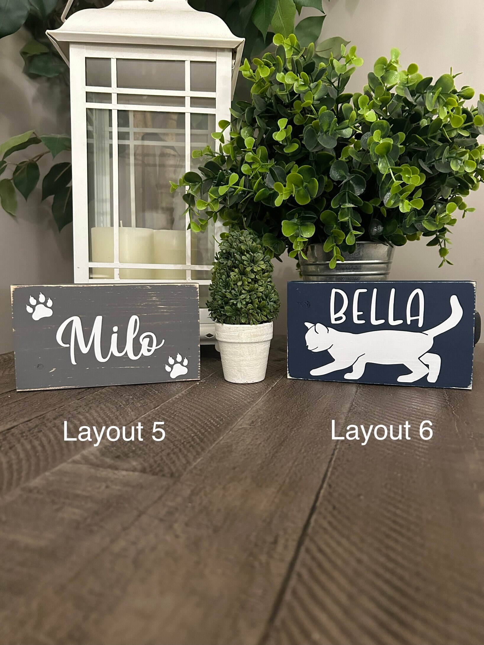 Cat Name Sign, Personalized Cat Sign, Custom Sign, 6x3.5 Sign, Choose ...