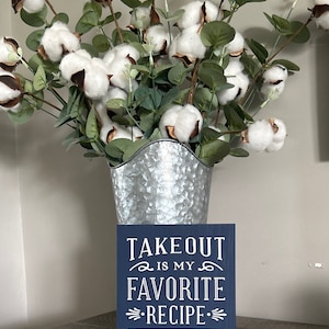 Take Out is My Favorite Recipe, Takeout Sign, Kitchen Tier Tray, Shelf ...