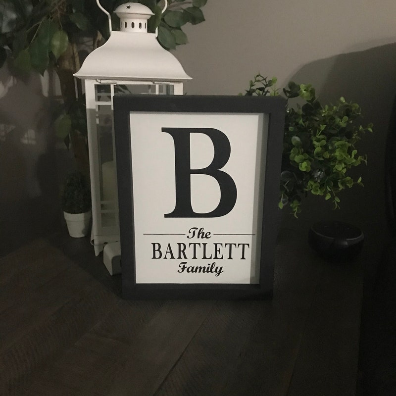 Last Name Monogram - Etsy