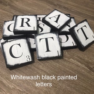 Different Color Scrabble Wall Letter Tiles White Cream - Etsy